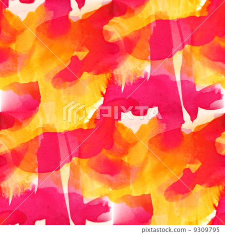 seamless yellow red background watercolor...-插圖素材 [9309795] - PIXTA圖庫