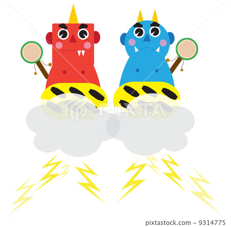 Red and blue demons - Stock Illustration [9314775] - PIXTA