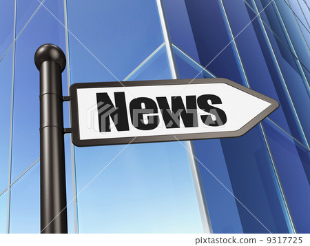 News concept: News on Building background - Stock Illustration [9317725 ...