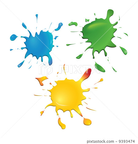 Color Blots. Vector. - Stock Illustration [9393474] - PIXTA