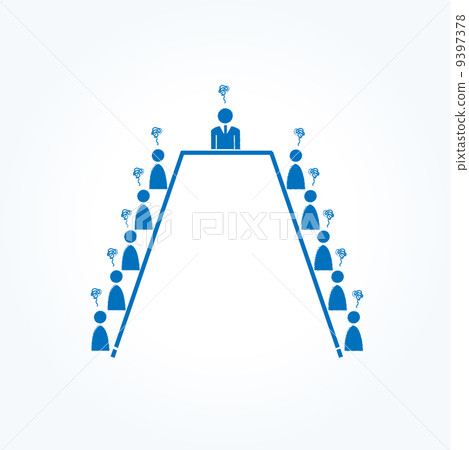 Businessman conference challenge - Stock Illustration [9397378] - PIXTA