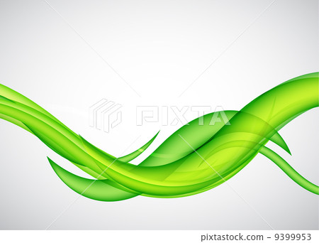Green lines. Abstract vector background - Stock Illustration [9399953 ...