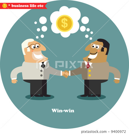 Business handshake big deal - Stock Illustration [9400972] - PIXTA