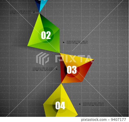 Modern geometrical shape template-插圖素材 [9407177] - PIXTA圖庫
