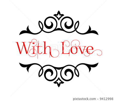 I Love You header with text - Stock Illustration [9412998] - PIXTA