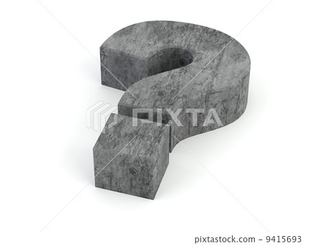 Question mark stone material - Stock Illustration [9415693] - PIXTA