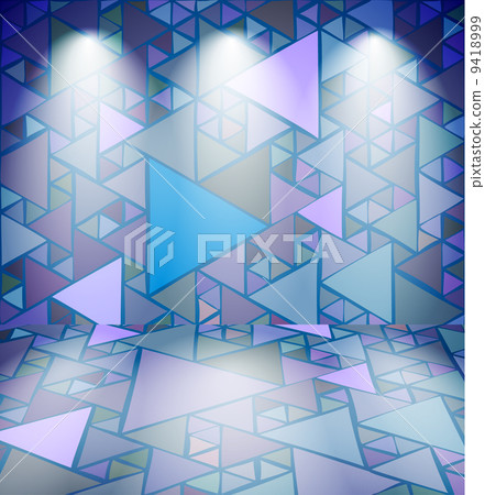Club room with triangles - Stock Illustration [9418999] - PIXTA