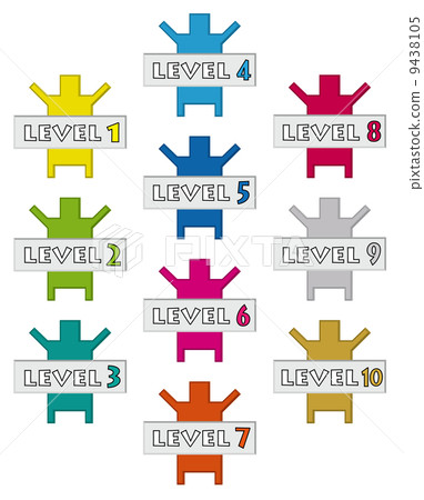 Level 1 - 10 Button Material - Stock Illustration [9438105] - PIXTA