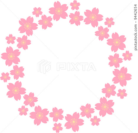 Cherry tree frame - Stock Illustration [9442654] - PIXTA