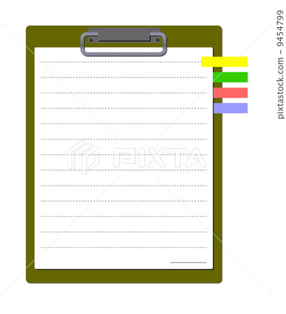 Binder and paper - Stock Illustration [9454799] - PIXTA