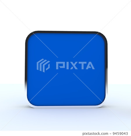 Blue blank box - Stock Illustration [9459043] - PIXTA