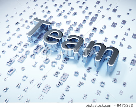Business concept: Silver Team on digital...-插圖素材 [9475558] - PIXTA圖庫