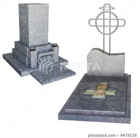 Grave set - Stock Illustration [9478138] - PIXTA
