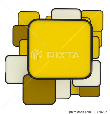 blank abstract yellow box - Stock Illustration [9478204] - PIXTA