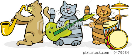 Cats band - Stock Illustration [9479984] - PIXTA