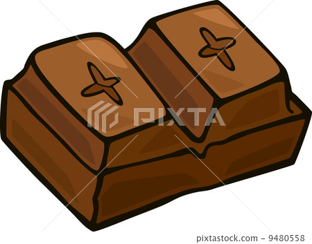 chocolate block - Stock Illustration [9480558] - PIXTA