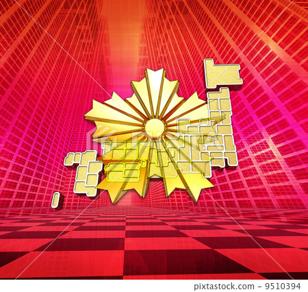 Police emblem and Japan map / Red city - Stock Illustration [9510394 ...
