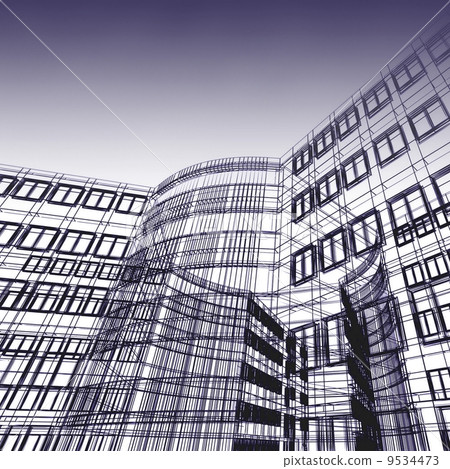 Abstract skyscrapers - Stock Illustration [9534473] - PIXTA