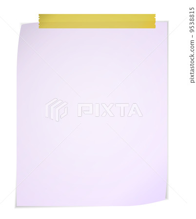White post it notes isolated on white background. - Stock Illustration ...