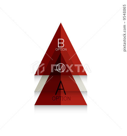 Vector color paper arrow design template - Stock Illustration [9548865 ...