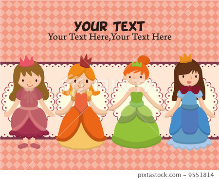 adorable, princess, background - Stock Illustration [9551814] - PIXTA