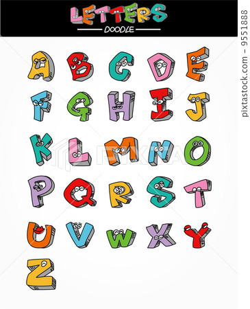 alphabet, abc, comic - Stock Illustration [9551888] - PIXTA