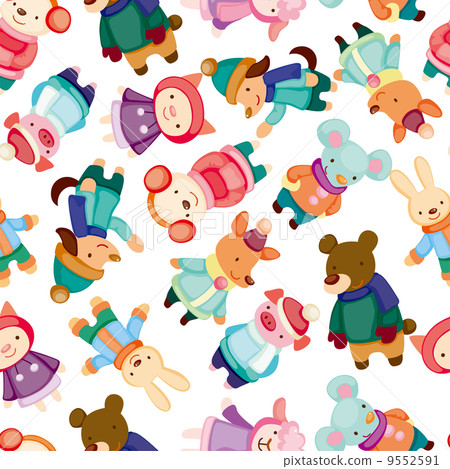 adorable, animal, wrapper - Stock Illustration [9552591] - PIXTA