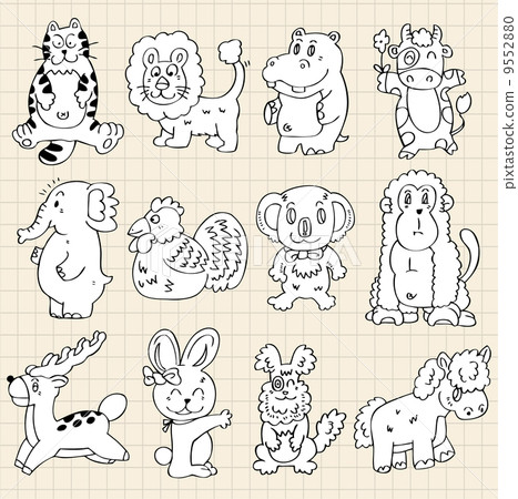 drawing, art, collection - Stock Illustration [9552880] - PIXTA