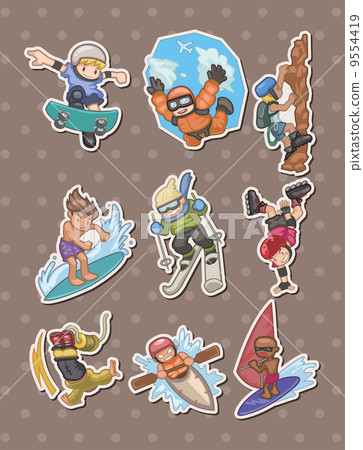 stickers, xgame, set - Stock Illustration [9554419] - PIXTA