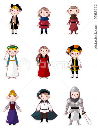 chivalry, cartoon, battle - Stock Illustration [9562962] - PIXTA