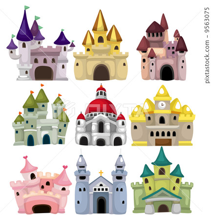 Fairy Tale Castle Clip Art Fairy Tale Castles Collection. Vector