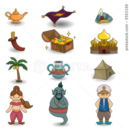 aladdin, adorable, draw - Stock Illustration [9563189] - PIXTA