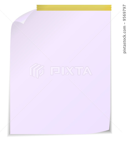 White post it notes isolated on white background. - Stock Illustration ...