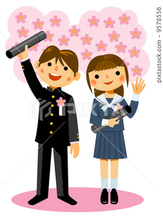 Graduation ceremony - Stock Illustration [9578556] - PIXTA