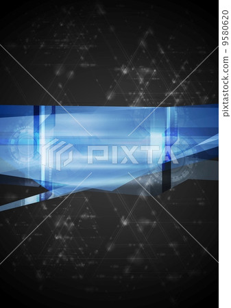 Abstract hi-tech vector illustration - Stock Illustration [9580620] - PIXTA