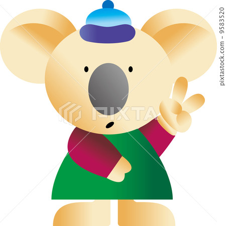 V Sign, peace sign, koala bear - Stock Illustration [9583520] - PIXTA