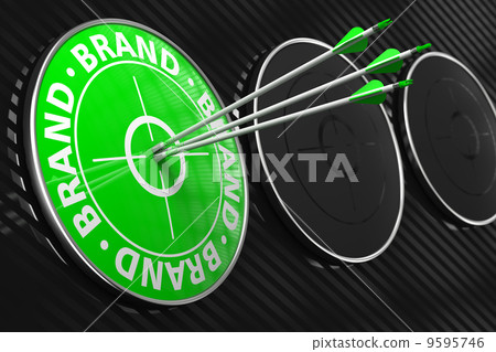 Brand on Green Target. - Stock Illustration [9595746] - PIXTA