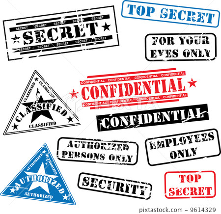 Security rubber stamps - Stock Illustration [9614329] - PIXTA