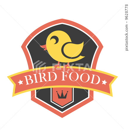 Bird food emblem - Stock Illustration [9628778] - PIXTA