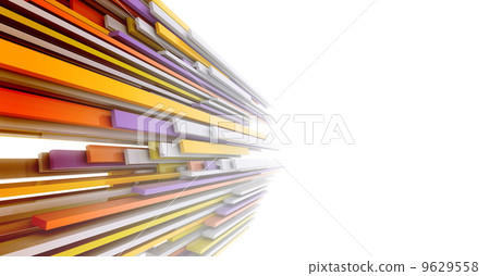 three-dimensional, virtual space, blank - Stock Illustration [9629558 ...