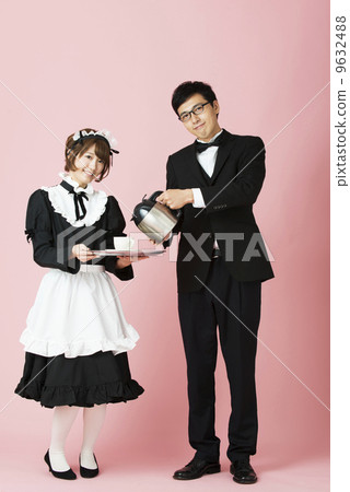 Butler And Maid Clipart
