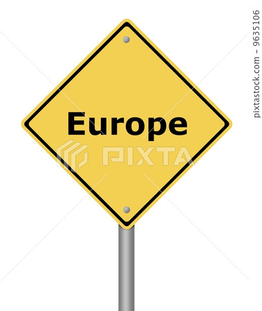 Warning Sign Europe - Stock Illustration [9635106] - PIXTA