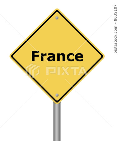 Warning Sign France - Stock Illustration [9635107] - PIXTA