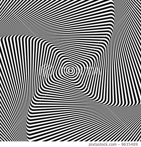 Illusion of rotation movement. Abstract op art... - Stock Illustration ...