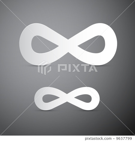 Infinity Paper Abstract Vector Symbols - Stock Illustration [9637799 ...