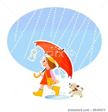 Rain is also fun - Stock Illustration [9640975] - PIXTA