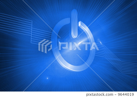 Digitally generated turn off button - Stock Illustration [9644019] - PIXTA