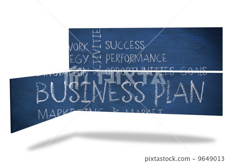 Business plan on abstract screen - Stock Illustration [9649013] - PIXTA