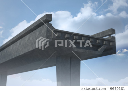 Unfinished bridge - Stock Illustration [9650181] - PIXTA
