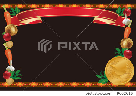 Illustration frame of curry material - Stock Illustration [9662616] - PIXTA
